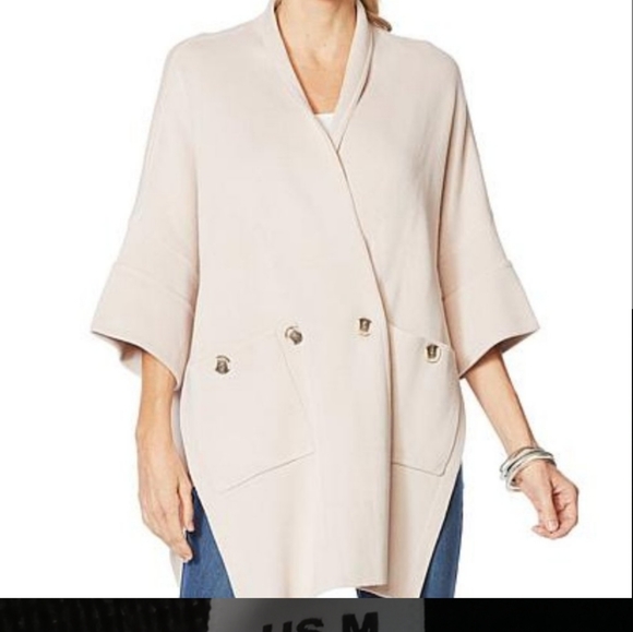 MarlaWynne | Sweaters | Marla Wynne Wool Blend Knit Drama Kimono ...